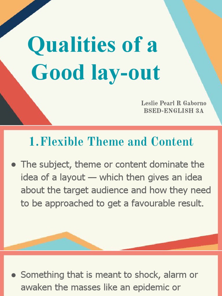 Qualities of Effective Layout Design | PDF | Page Layout | Cognition