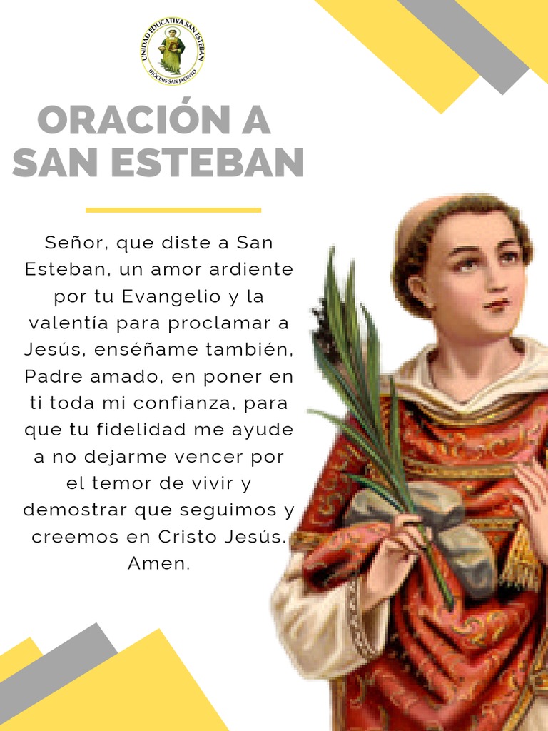 Oración A San Esteban | PDF