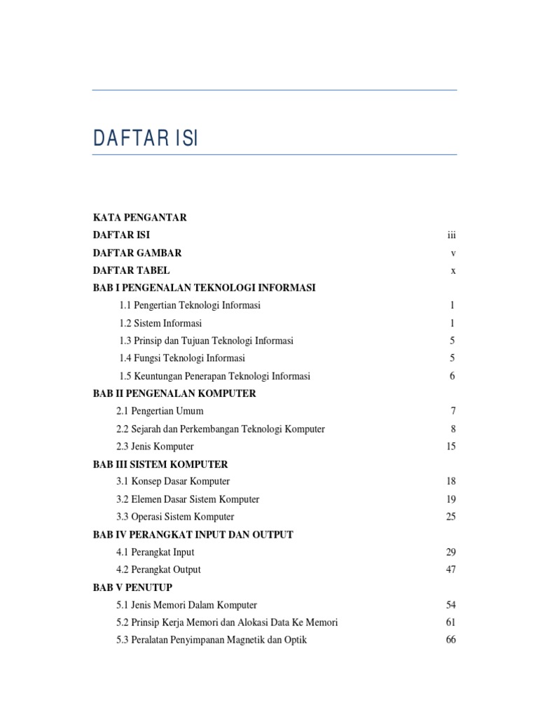 Daftar Isi, Daftar Gambar, Daftar Tabel | PDF | Game & Aktivitas | Komputer