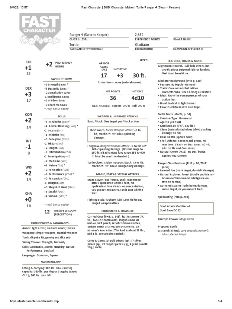 Ranger | PDF | Role Playing Games