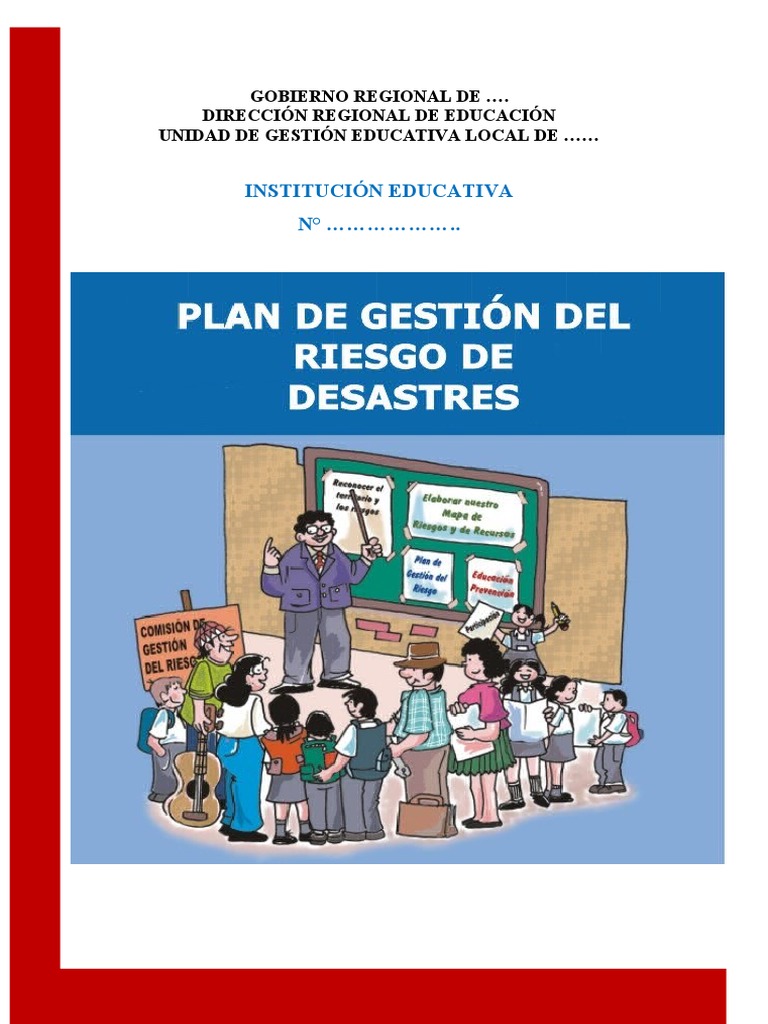 Plan Gestión de Riesgos de Desastres - IE | PDF | Desastres naturales | Relámpago
