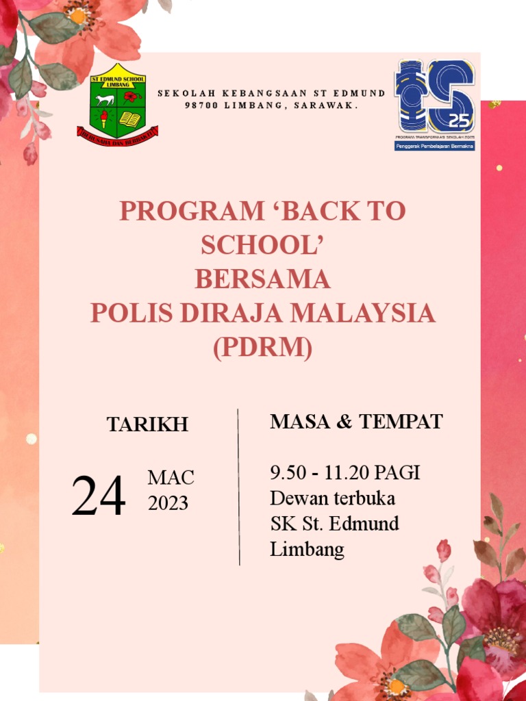 Program Back to School Bersama PDRM | PDF