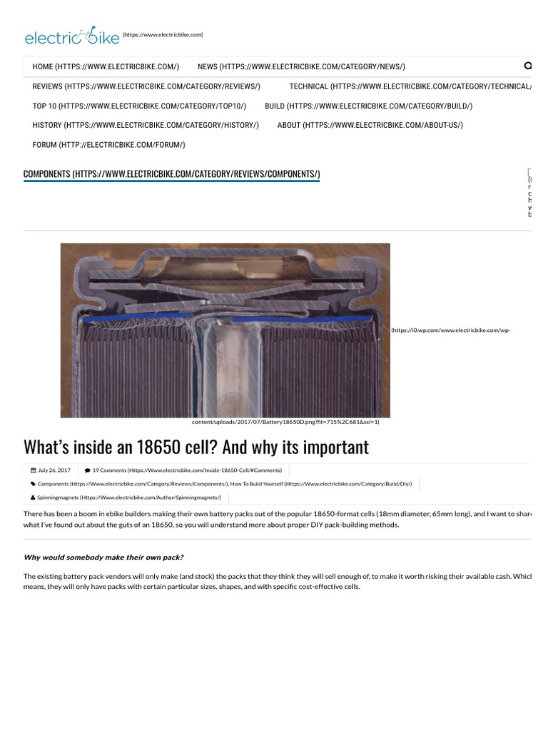 What's Inside An 18650 Cell? and Why Its Important | PDF | Anode ...
