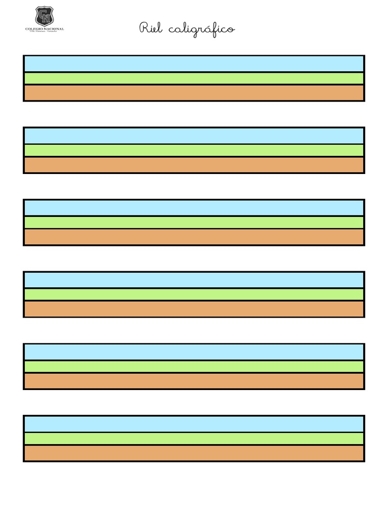 Riel Caligráfico Cielo Pasto Tierra - Color | PDF
