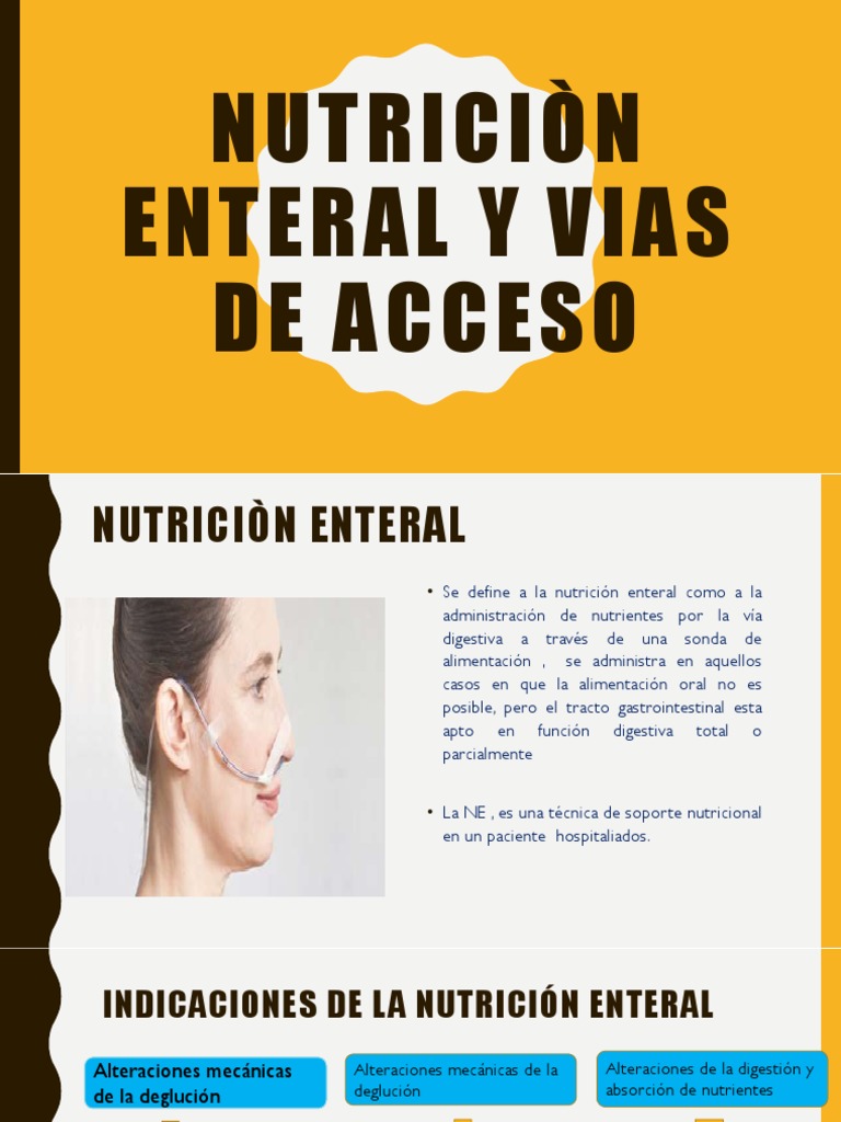 Vias de Acceso Enteral Clase Dia 27 de Setiembre | PDF | Digestión ...