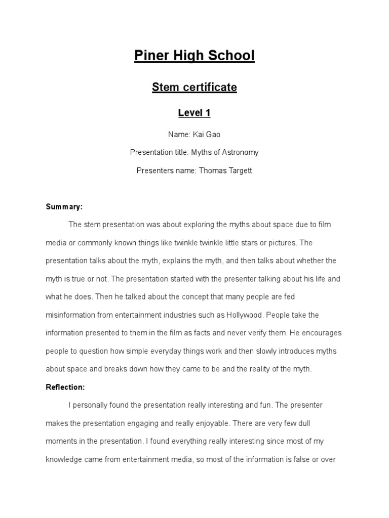 Stem Level 1 Write Up 2 Pdf Asteroid Comet