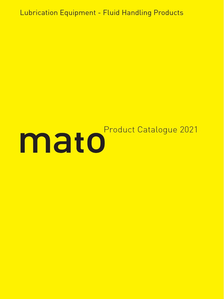 MATO-Product-catalog 2021 | PDF | Lubricant | Pump