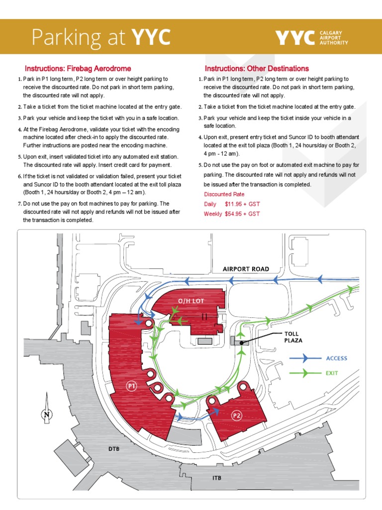 Suncor YYC Parking Instructions Sunlink v2 | PDF