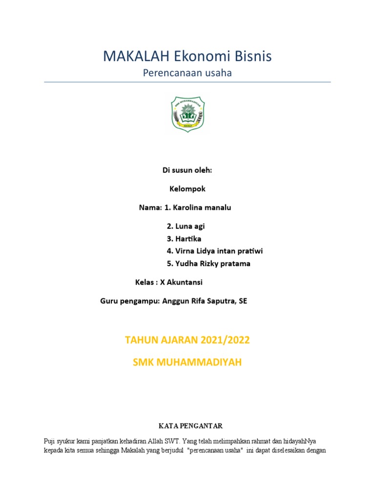 MAKALAH Ekonomi Bisnis-WPS Office | PDF