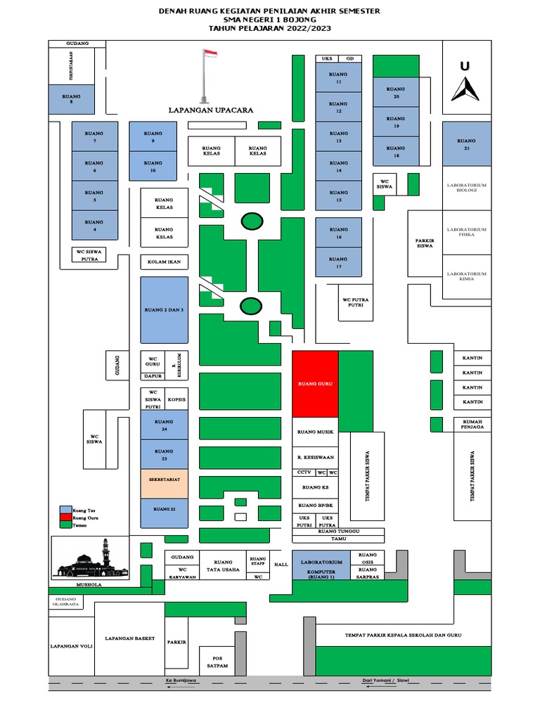 Denah Ruang Pas 22-23 | PDF