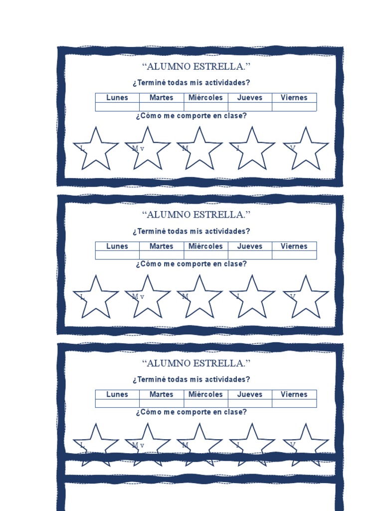Registro del Alumno Estrella | PDF