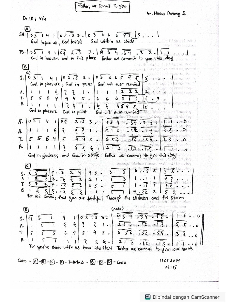 Father We Commit To You | PDF