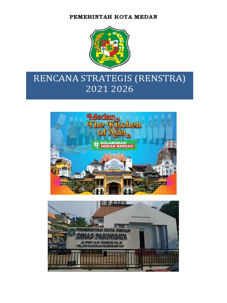 Renstra Dinas Pariwisata Tahun 2021 - 2026 | PDF