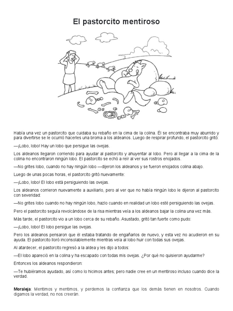 El Pastorcito Mentiroso Pdf