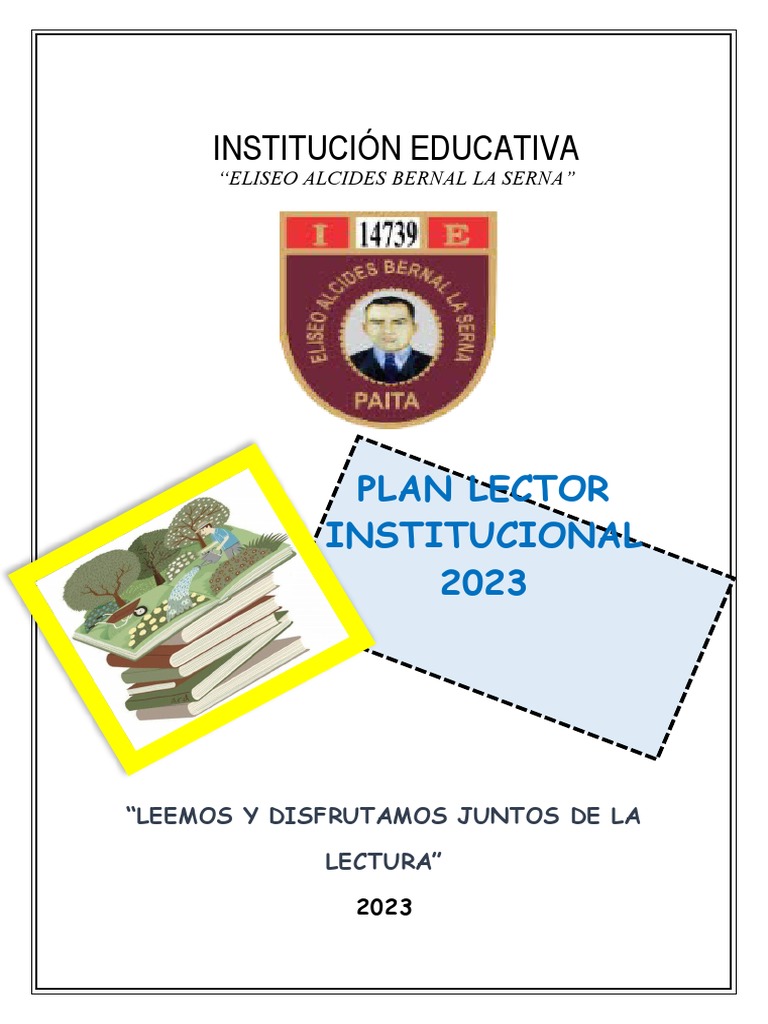 PLan Lector Inicial Primaria Secundaria ELISEO | PDF | Salón de clases ...