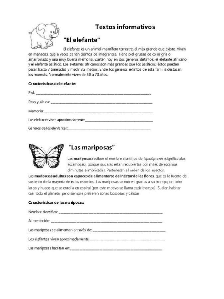 Textos Informativos Cortos | PDF