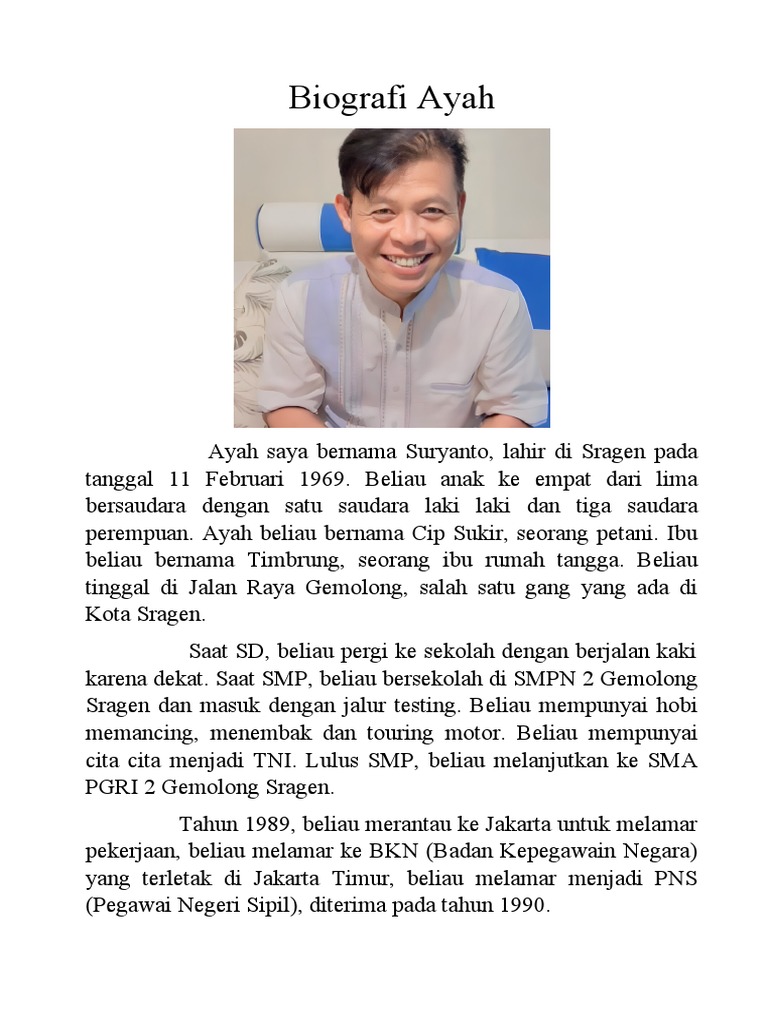 Biografi Ayah | PDF