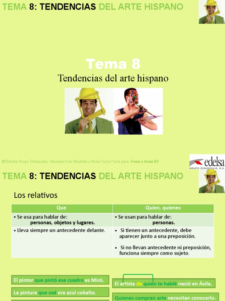 TemaatemaB2 Tema8 | PDF | Pinturas