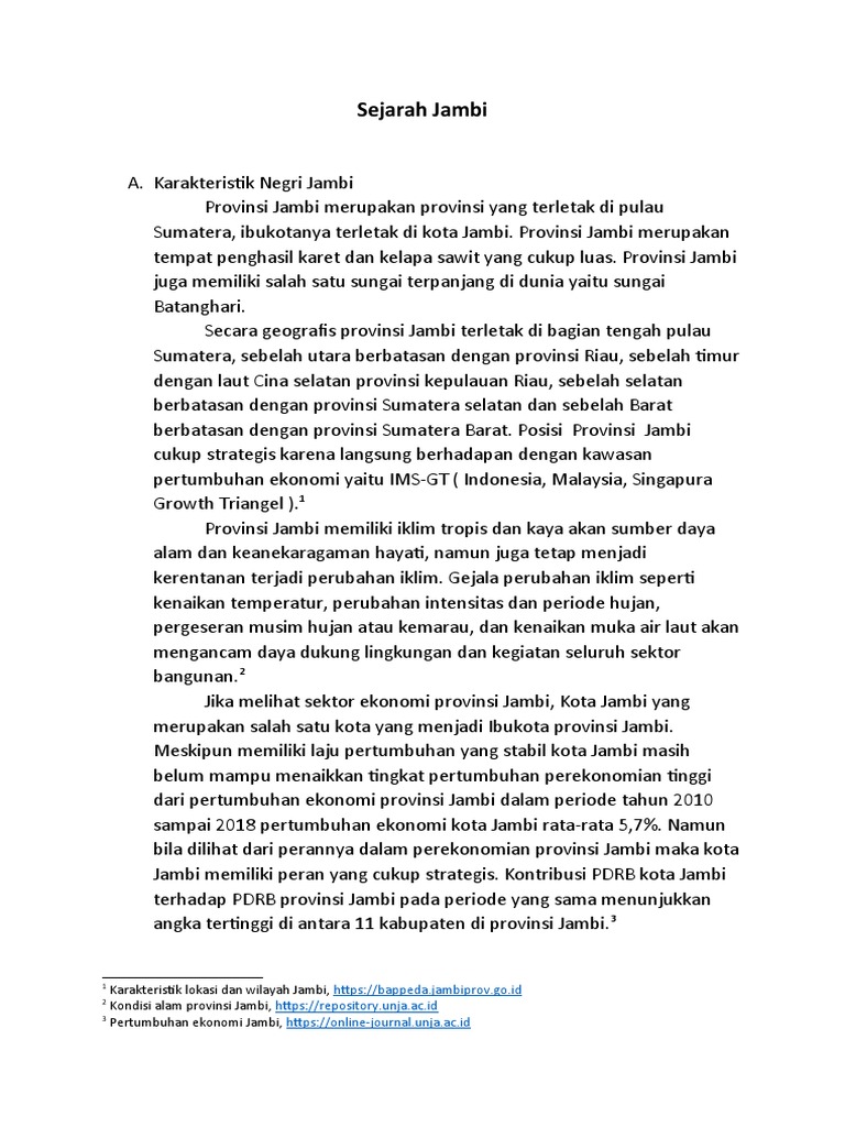 Sejarah Jambi Adinda Sella | PDF