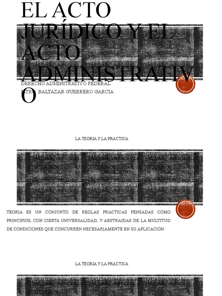 El Acto Jurídico y El Acto Administrativo | PDF | Jurisprudencia | La ...