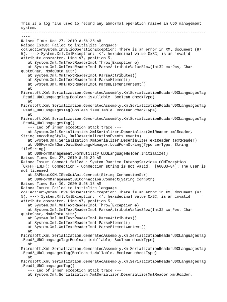 B1 UDO Trace Log - Pid8 | PDF | Xml | Systems Engineering
