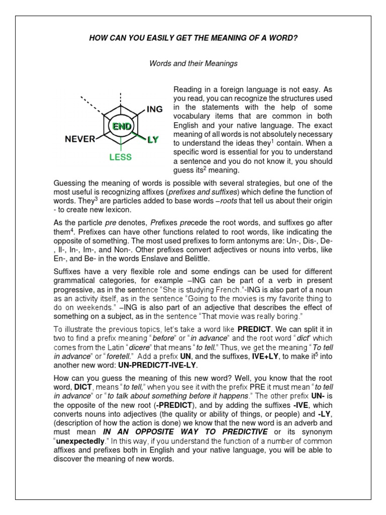 How Can You Easily Get The Meaning of A Word | PDF | Word | Adjective