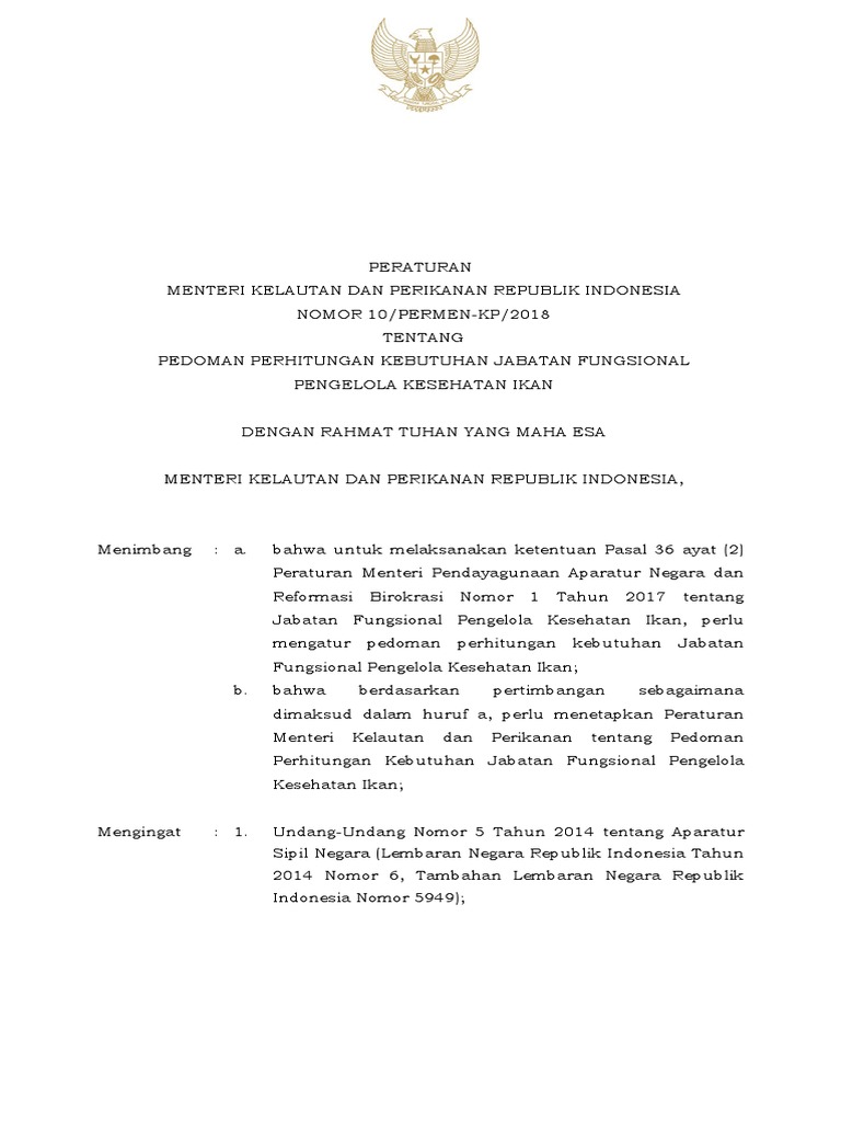 10 Permen-Kp 2018 | PDF