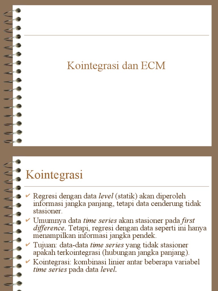Kointegrasi Dan ECM | PDF