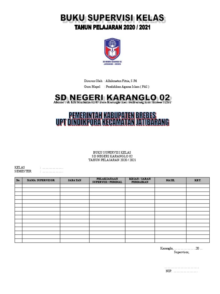 Buku Supervisi Kelas | PDF