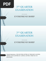 First Quarter Exam Entrep | PDF | Entrepreneurship | Goods