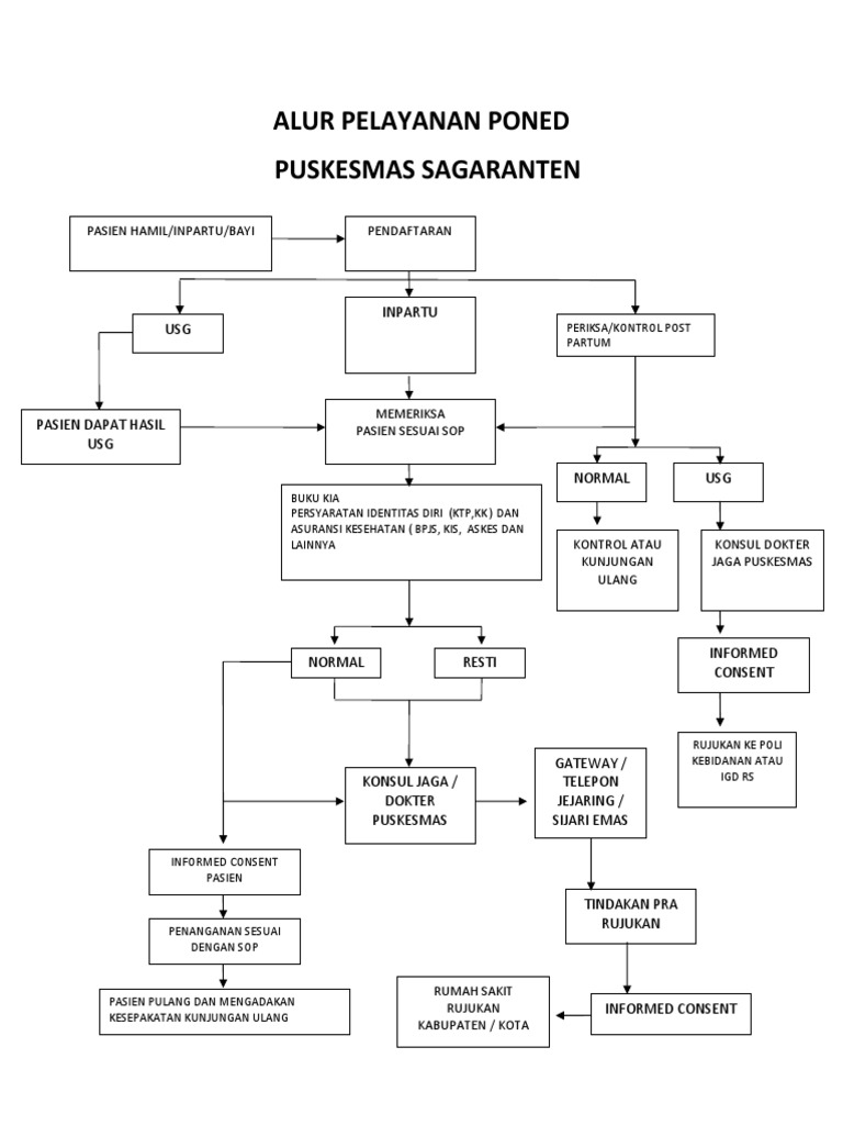 Alur Pelayanan Poned Dan Igd | PDF