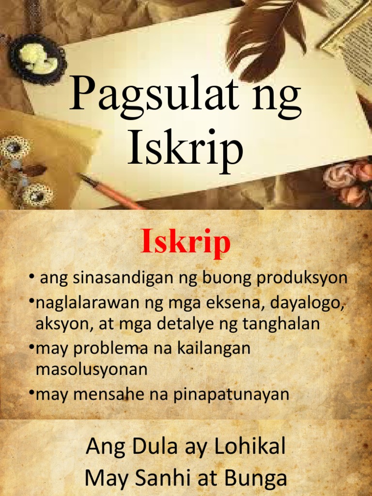 Pagsulat NG SCRPT - 3 | PDF