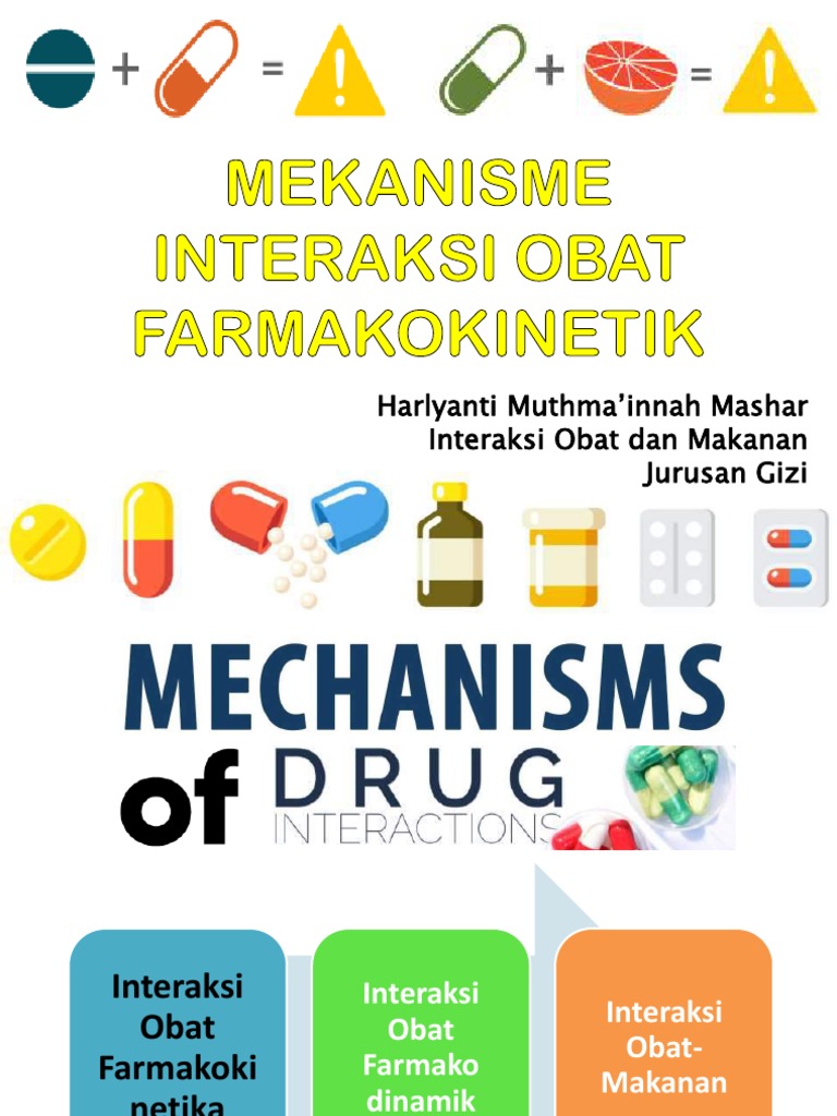 2 Mekanisme Interaksi Obat Farmakokinetik 2020 | PDF
