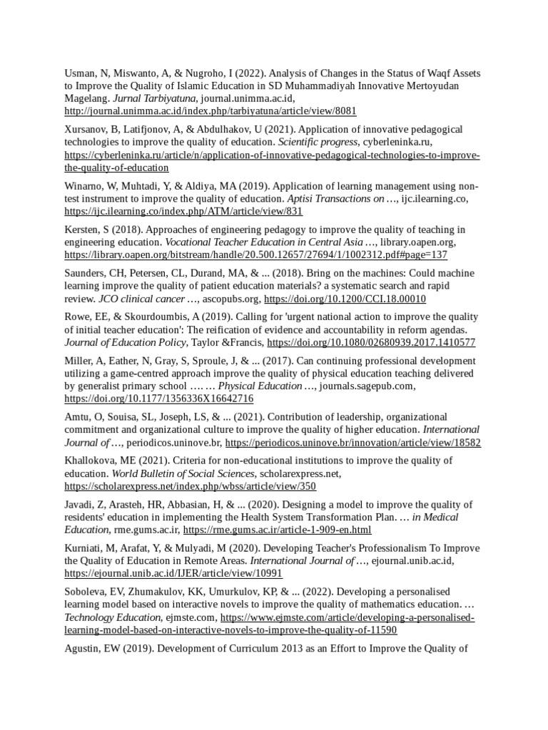 6 Metlit Improve The Quality of Education | PDF | Educational Technology