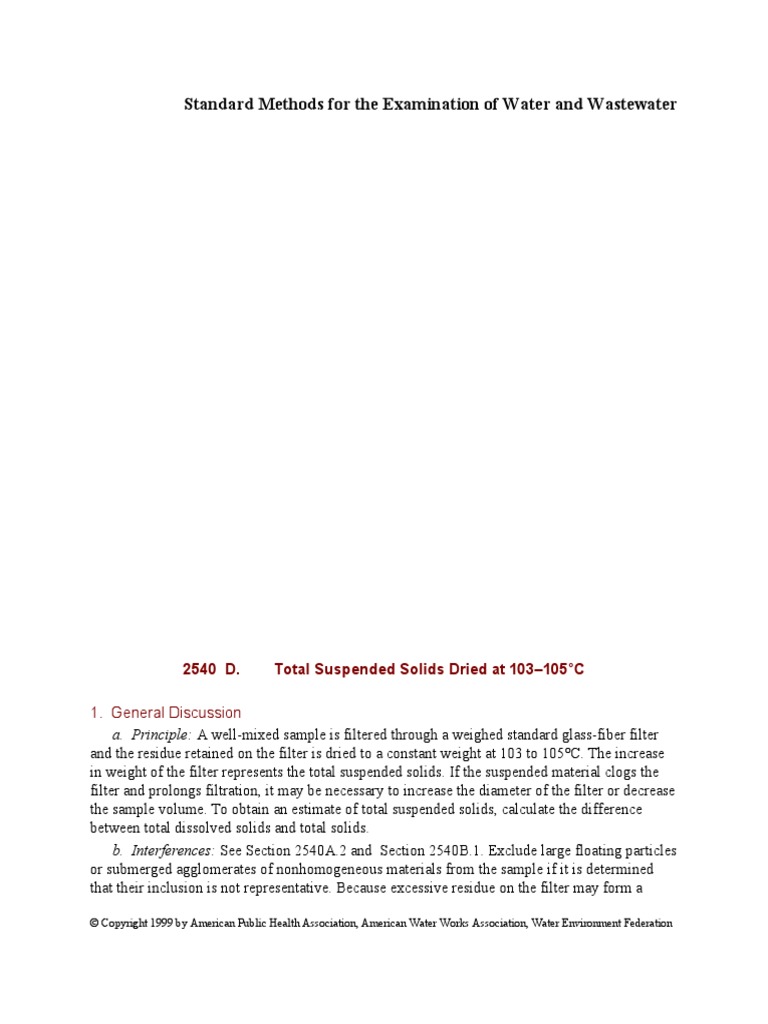 Apha Standard Methods and Hach Procedure Manual | PDF