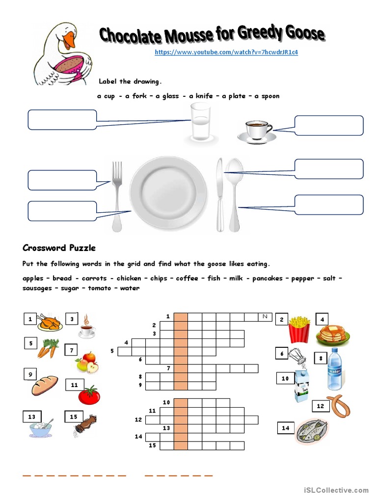 Chocolate Mousse For Greedy Goose VOCABULARY BUILDING | PDF