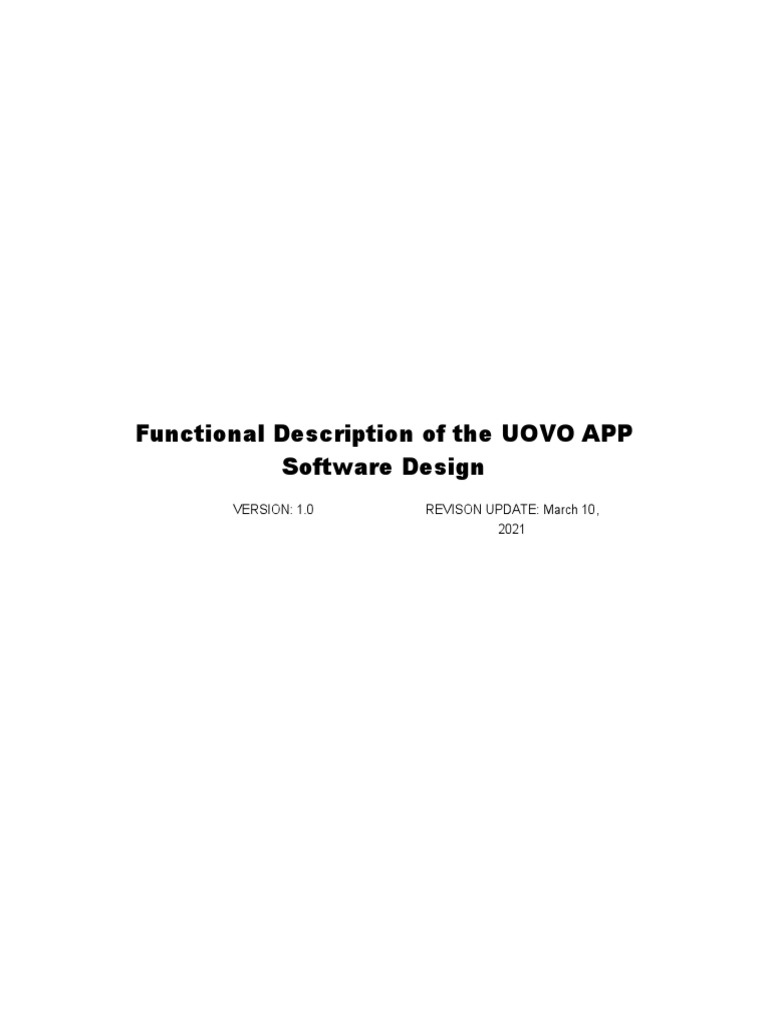 UOVO App Functional Design Guide | PDF | Web Application | Java (Programming Language)