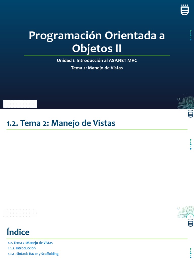 TEMA02 5.- PPT 2022 04 U01 T02 Programación Orientada a Objetos II (4692) | PDF | Aplicación web ...