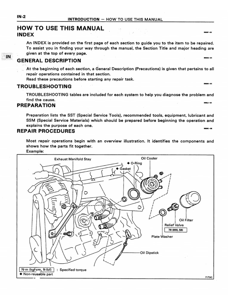 Service Manual Toyota 3s Fe st220 Demo | PDF
