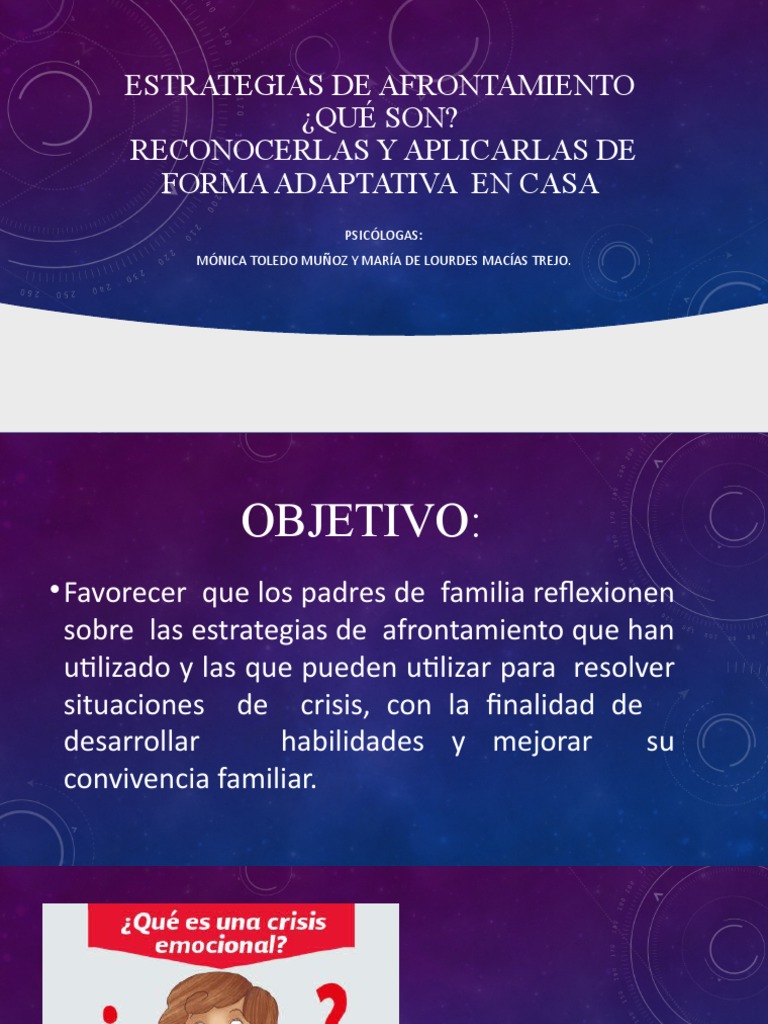 Estrategias de Afrontamiento Familiar | PDF | Conceptos psicologicos ...