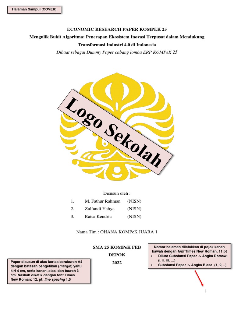 Dummy Paper Erp Kompek 25 | PDF