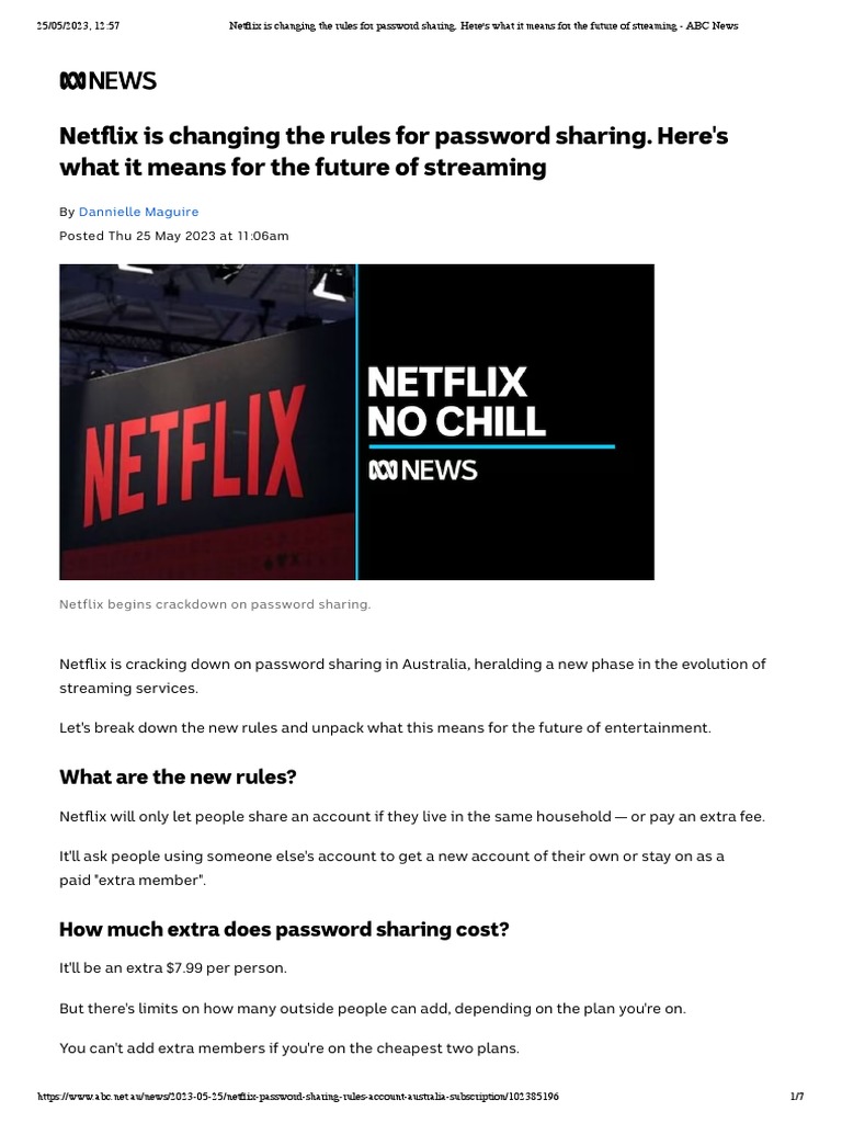 Netflix Is Changing The Rules For Password Sharing. Here's What It ...