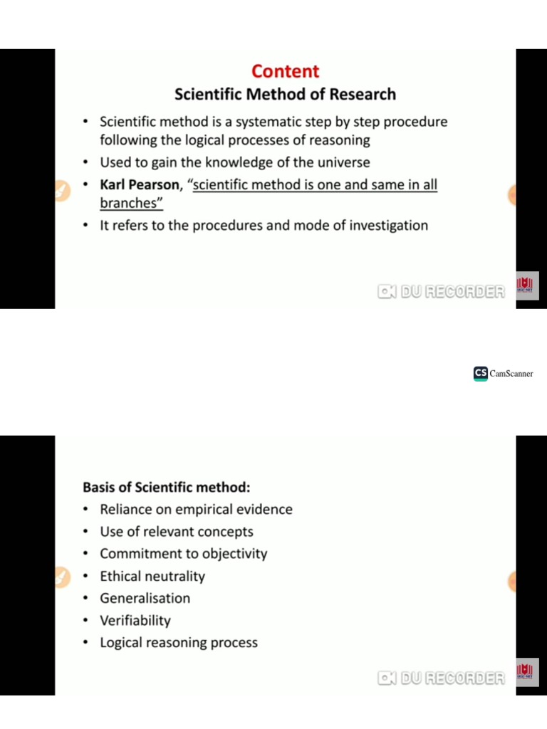 Scientific Research | PDF