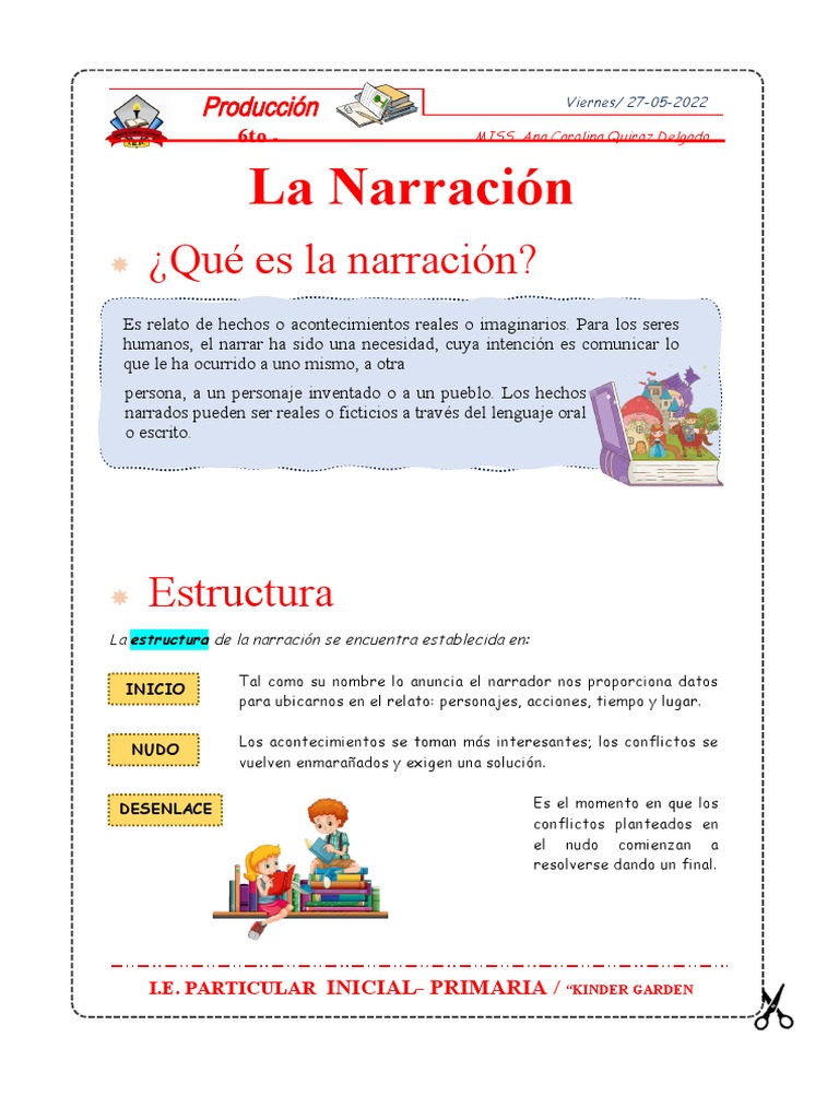 Prod.-6to - Ficha "La Narración" | PDF | Narración