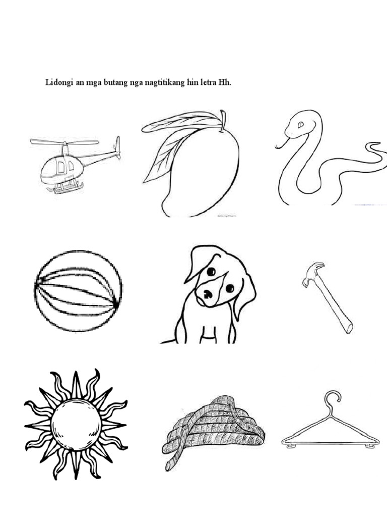 Lidongi An Mga Butang Nga Nagtitikang Hin Letra HH | PDF