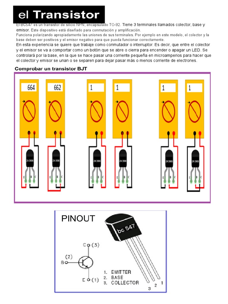 Ficha Transistor | PDF