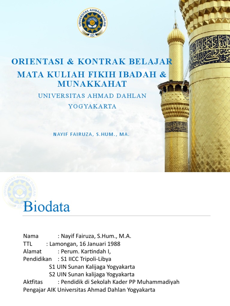 Orientasi Materi Fikih Ibadah Dan Munakkahat | PDF