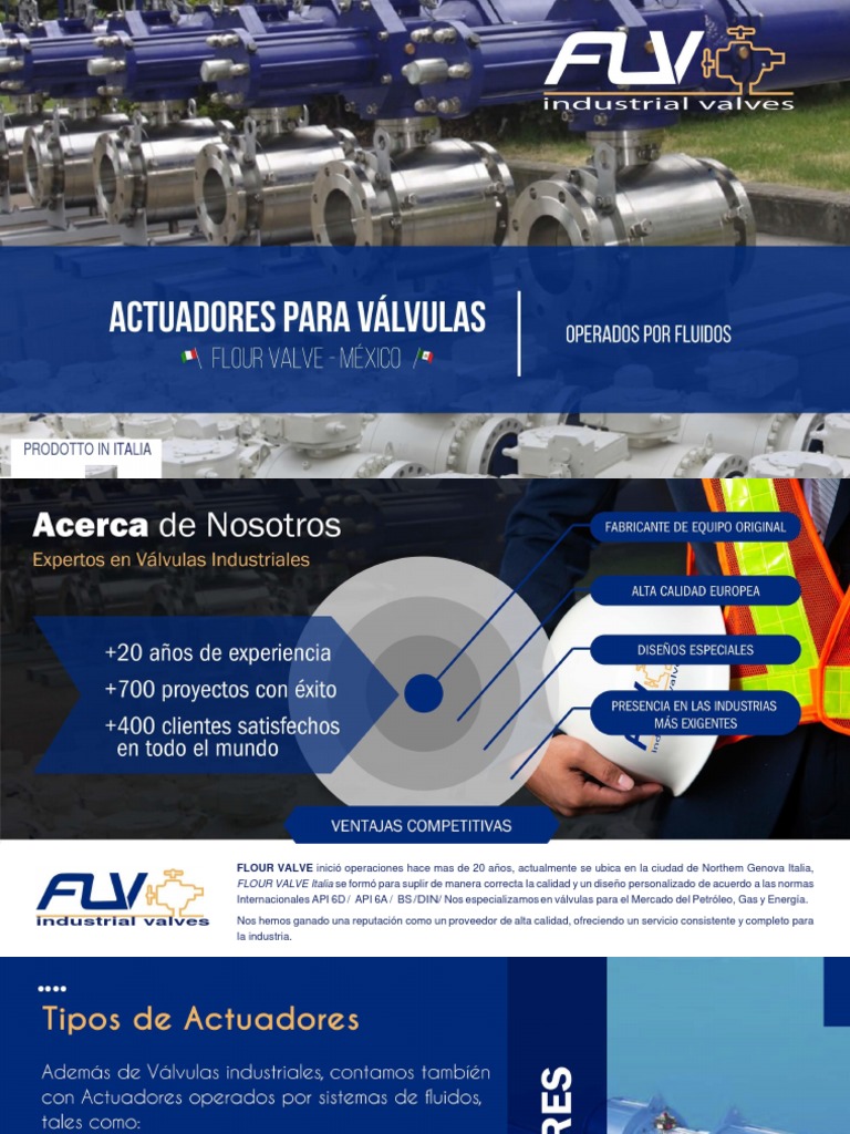 Actuadores para Valvulas FLV | PDF