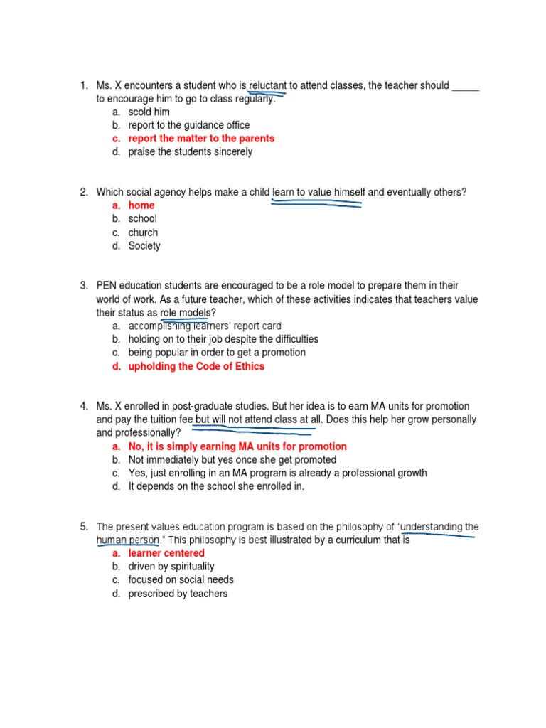 Teaching Profession Review Guide | PDF | Teachers | Schools