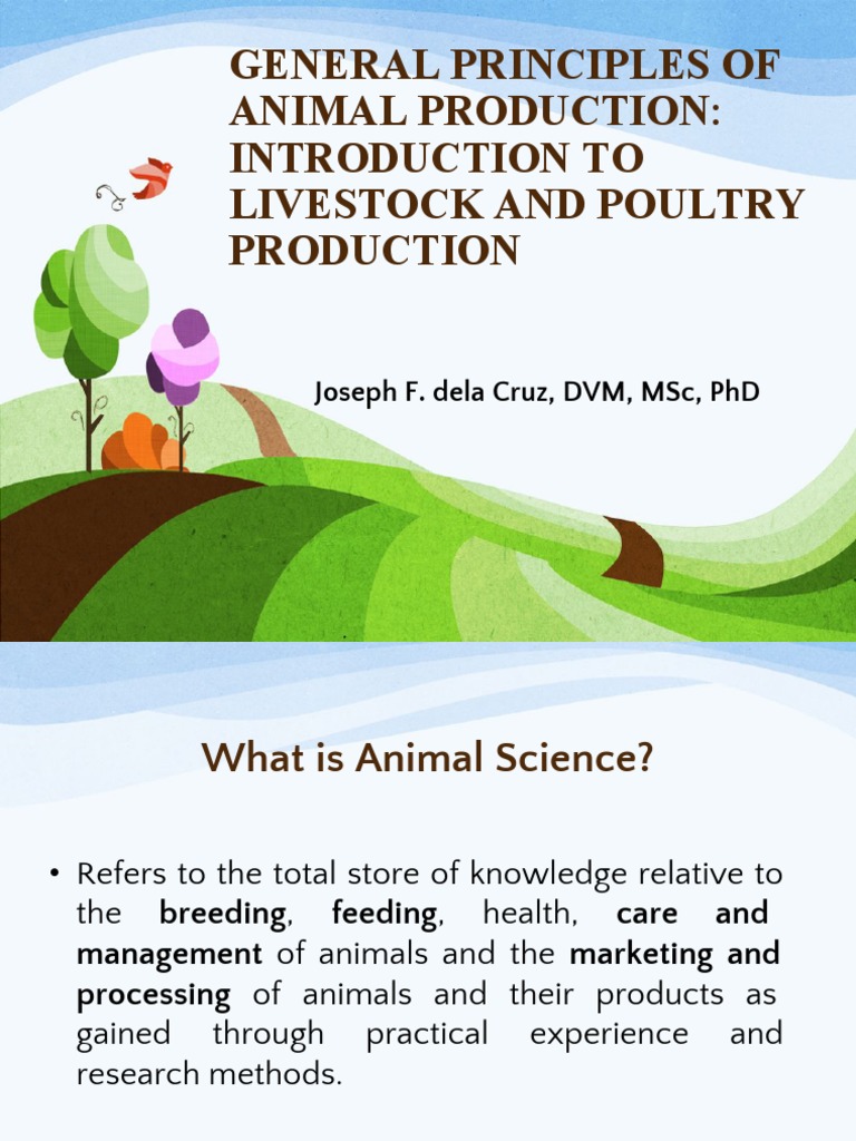 Principles of Animal Production | PDF | Livestock | Dairy